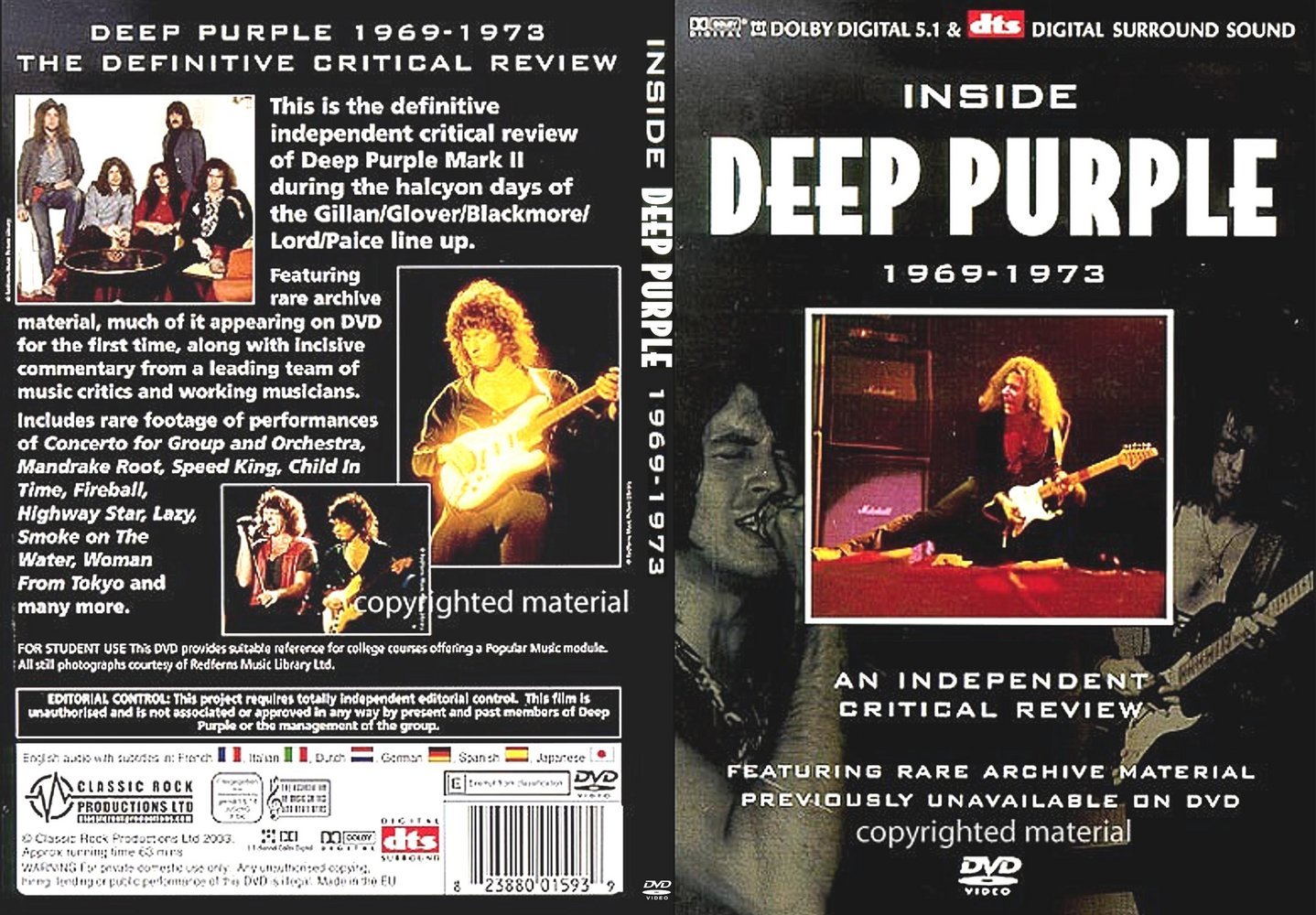 Deep Purple Inside Deep Purple : Front | DVD Covers | Cover Century ...
